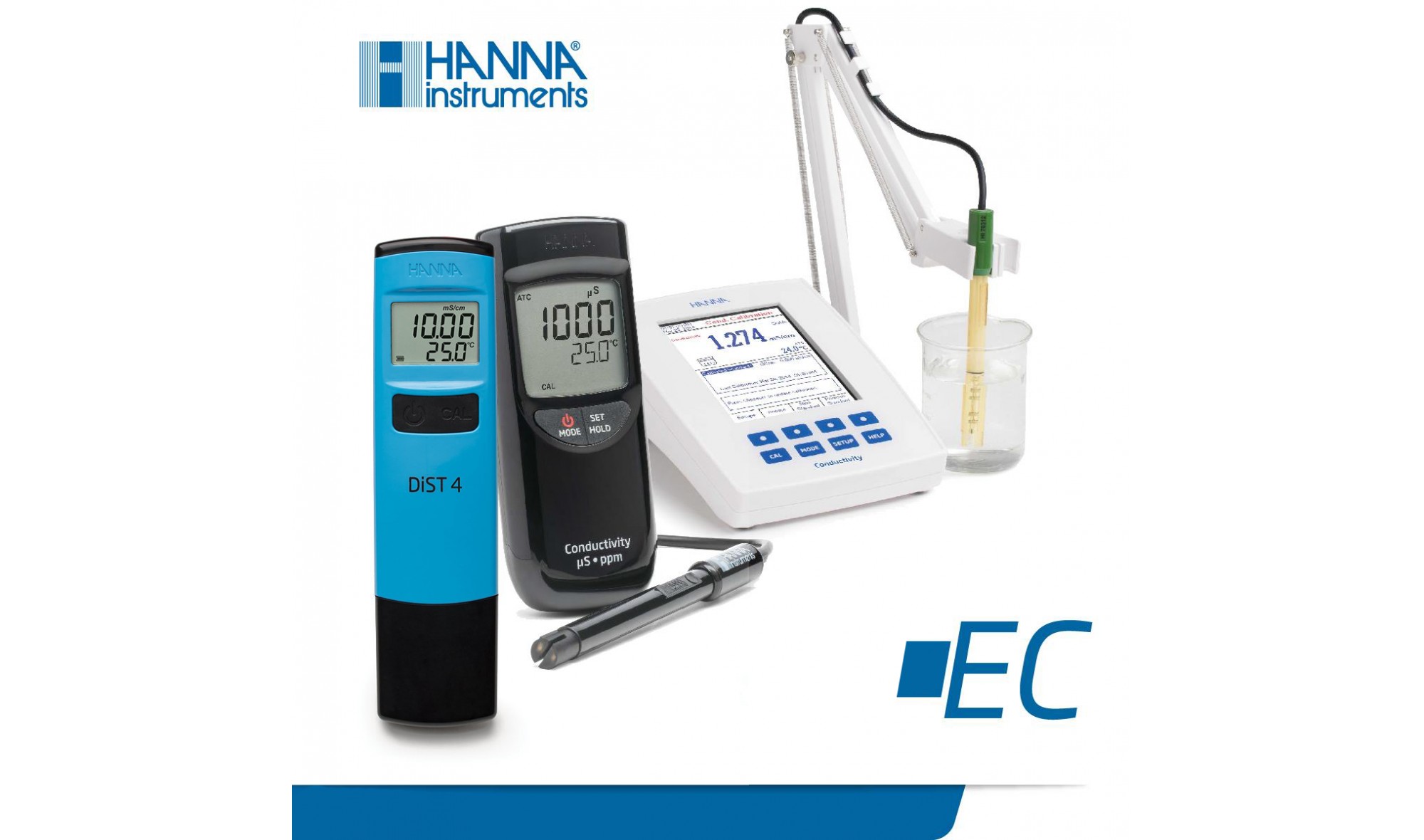 HANNA HI98303 DİST® 3 Waterproof EC Cep Tipi İletkenlik Ölçer - Hanna ...