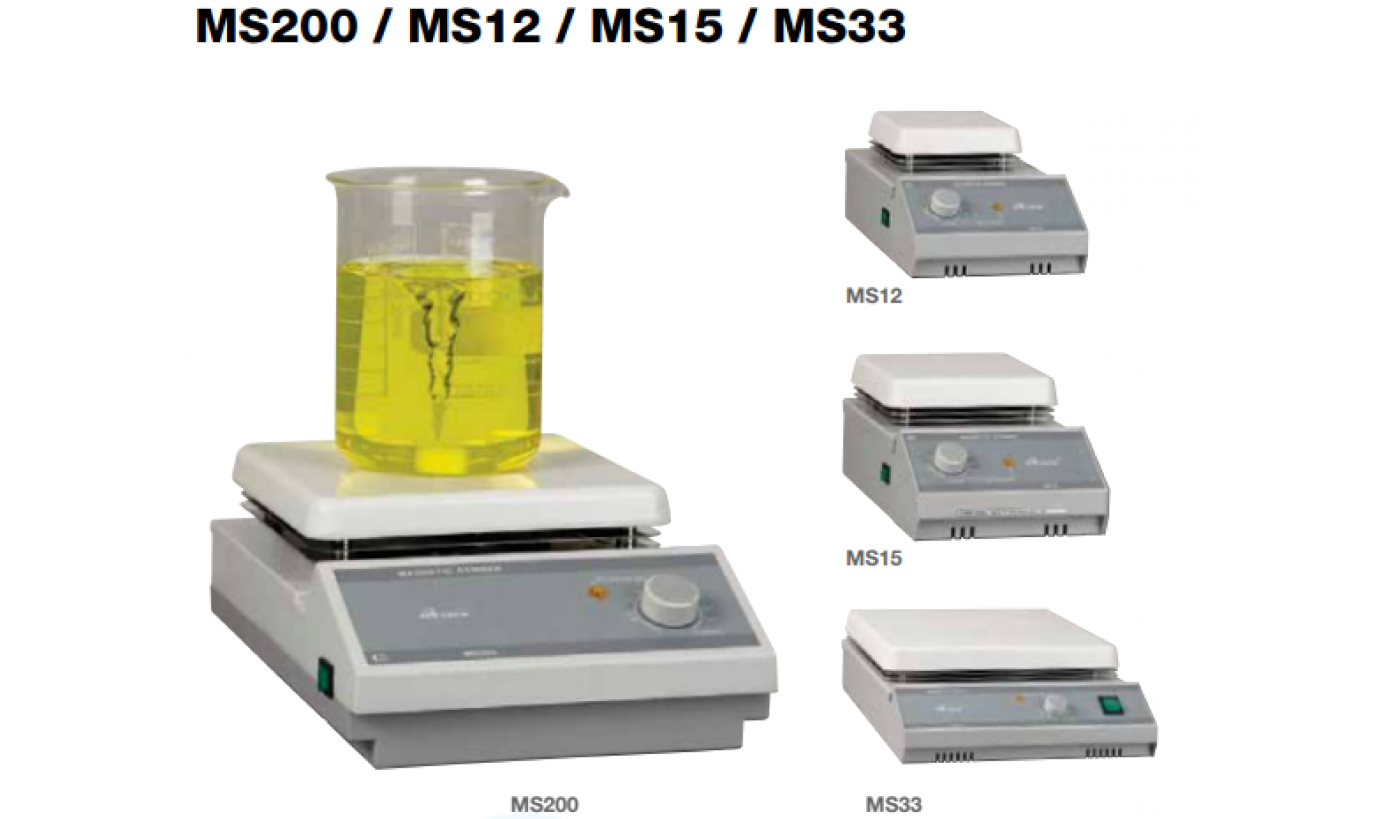 MTOPS Ms 15 Manyetik Karıştırıcı 150 mm * 150 mm Tabla , 100 ~ 1500 rpm -Hemen Sipariş verin