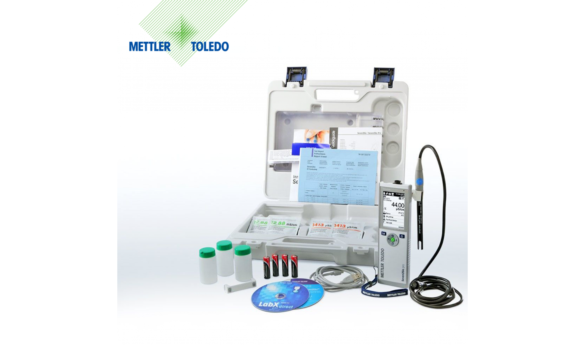 METTLER TOLEDO Seven2Go™ Portatif pH / İyon Ölçer S8-Field-Kit Inlab ...