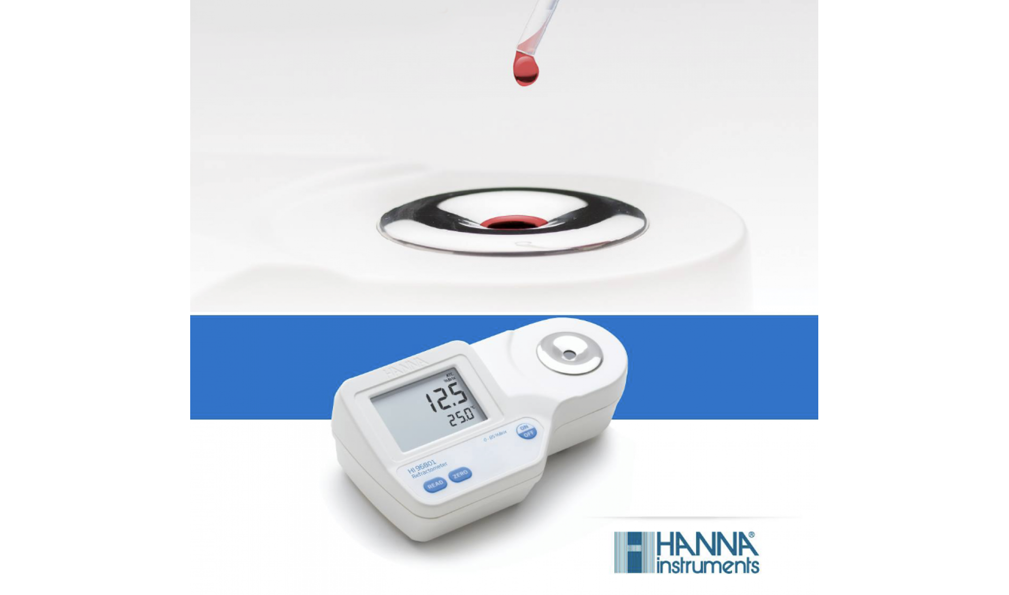 HANNA HI 96801 Dijital Refraktometre 0... 85 % Brix - HANNA HI ...